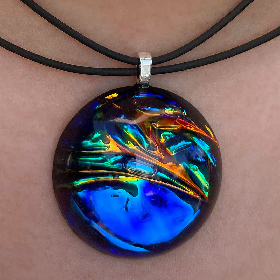 Dichro-ISH Fusion Resin Jewelry - stunning colors, earrings, rings ...