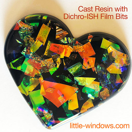 Make Dramatic Jewelry with Dichro-ISH Films in Resin: Confetti Bits ...