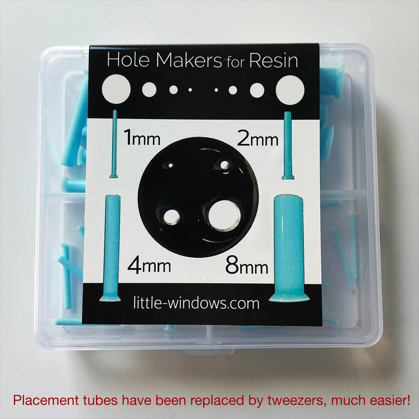 Reusable Hole Makers for Resin (4 sizes included - 1mm, 2mm, 4mm, 8mm) – Little Windows ...