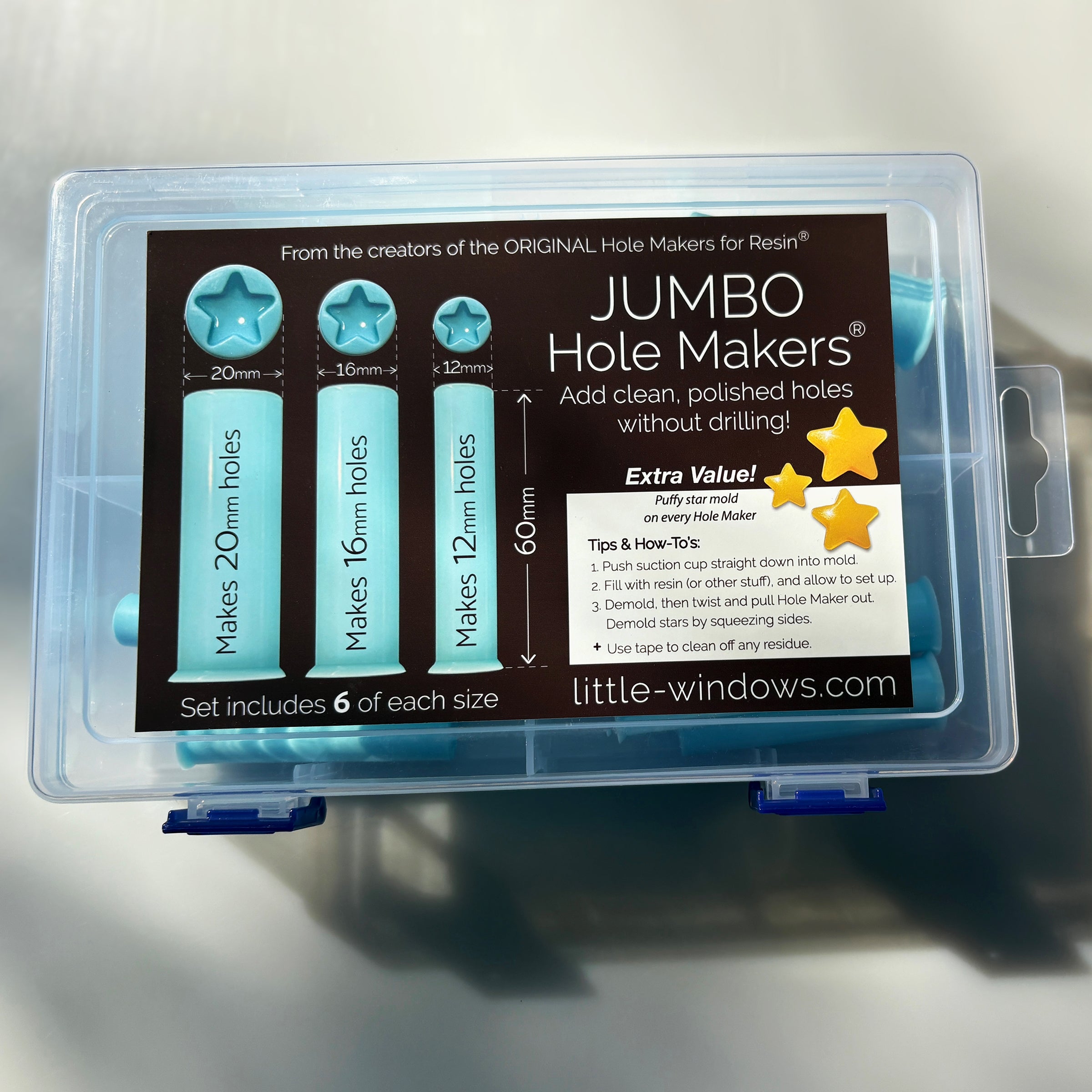 JUMBO Hole Makers® Set - 12mm, 16mm, 20mm – Little Windows Brilliant ...