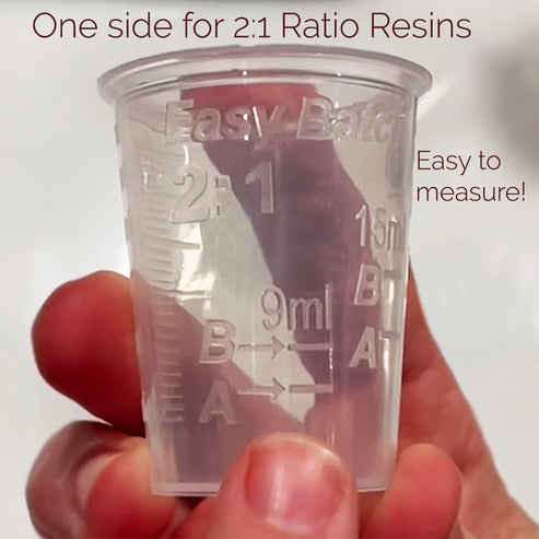 EASY BATCH Measure & Mix Cups – Little Windows Brilliant Resin and Supplies