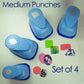 Paper Punch Set - Circle, Square, Oval, and Rectangle (1"-1-3/8 ...