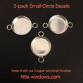 Small Silver-Plated Bezels for Resin Jewelry (3-pack and 6-pack ...