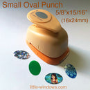 Paper Punch - Small Oval (5/8"x15/16") - fits resin molds and bezels ...